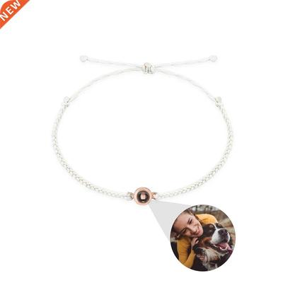 gifts for women Personalized Circle Photo Bracelet Projectio