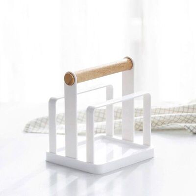 Multifunctional Kitchen Storage Rack Wooden Chopping Board