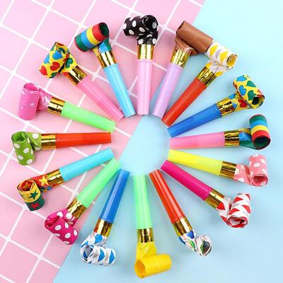 Multicolor Party Blowouts Whistles Kids Birthday Party