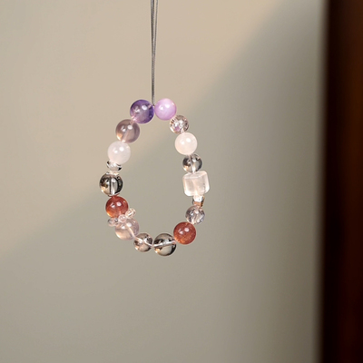 zeroline星座水晶手串女粉水晶