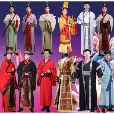 鸿门宴课本剧表演服装大臣刘邦项羽樊哙范曾张良项庄项伯古装汉服