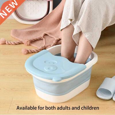 Plastic Foldable Foot Bath Bucket Footbath Massage Wash Basi