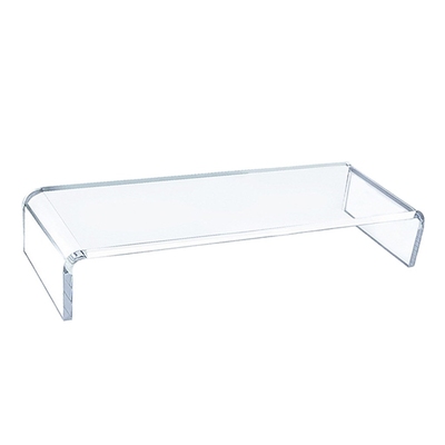 Acrylic Computer Monitor Riser Desktop Stand for Flat Scree