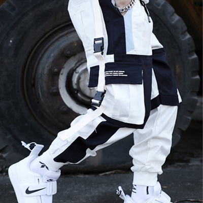 Prowow Streetwear Mens Multi Pockets Cargo Harem Pants