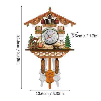 Cuckoo Clock Living Room Wall Clock Bird Cuckoo Alarm Clock
