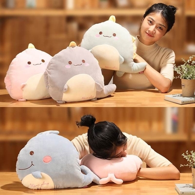 Pillow cute cartoon animals warm hands quilts and fluffy