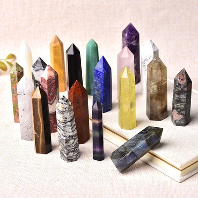 26 Color Natural Stones Crystal Point Wand Amethyst Rose Qua