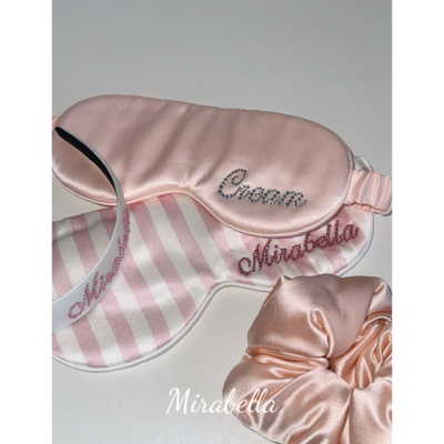 私人订制名字真丝眼罩轻奢丝绸遮光睡眠眼罩高级感伴手礼小众礼物