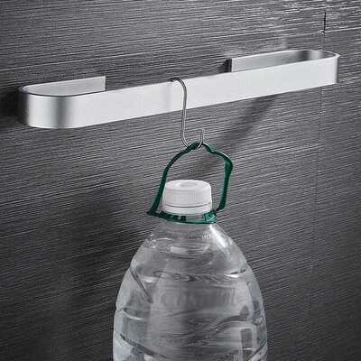 Towel Holder Bathroom Towels Rack Hanger Black Silver 304 S