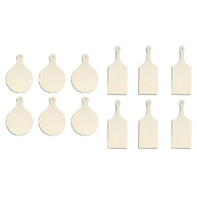 12Pcs Mini Wooden Cutting Boards With Handle Wooden Cutting