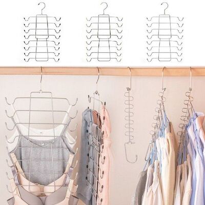 1PC Multilayer Clothes Hangers With Hook Clothing Storage Ra