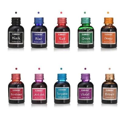 1Pc Pure Colorful 30ml Fountain Pen Ink Refilling Inks