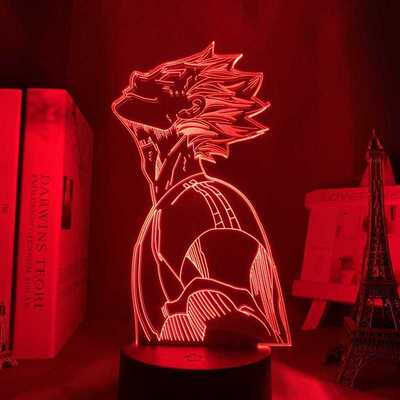 3d Night Light Anime Haikyu Bokuto Light for Bedroom Decor C