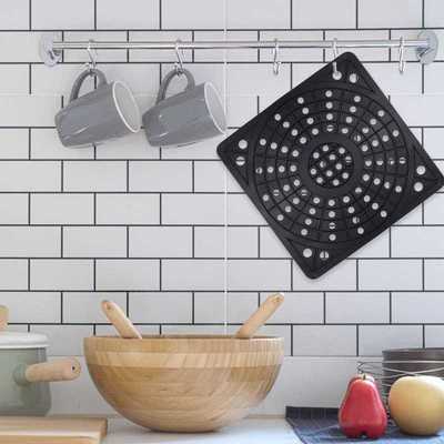 2pcs Heat Resistant Kitchen Sink Protector Dish Drying Mat S