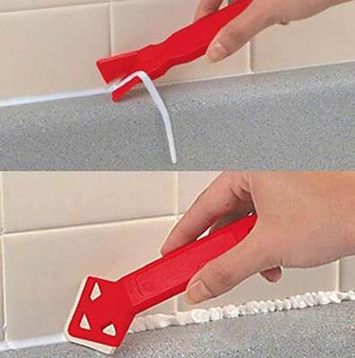 2Pcs/Set Silicone Glass Scraper Tool Caulking Sealant Grout