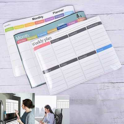 Magnetic Weekly Planner Fridge Board - Notice Memo Meal Whit