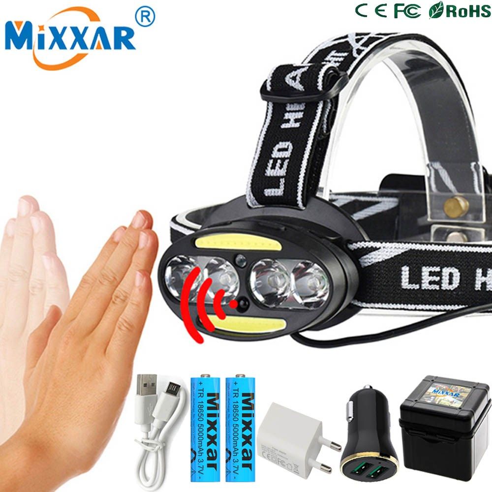 ZK20 Inductive Body Motion IR Sensor LED Head Lamp Light 4*_虎窝淘