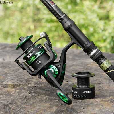 2021 High Speed Double Spool Spinning Fishing Reel 5.11/5.2
