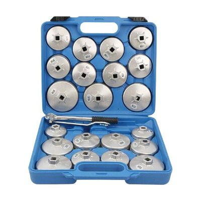 23 Pieces Cup Type Oil Filter Wrench Socket Set with A