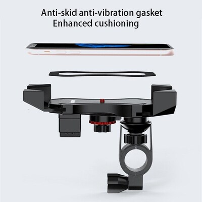 Motorcycle Handlebar Bike Mobile Cell Phone Mount Holder Sup