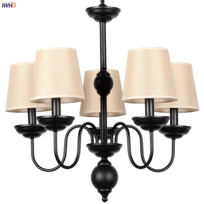 IWHD American Country LED Chandelier Lighting Kitchen Bedroo