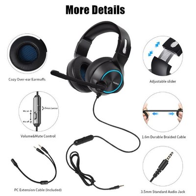 UNITOP NUBWO N11 Gaming Headset 3.5MM Deep Bass Headphones