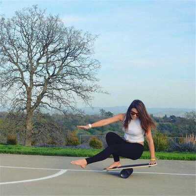 Wooden Balance Board Yoga Twisting Fitness Balance Plate Cor