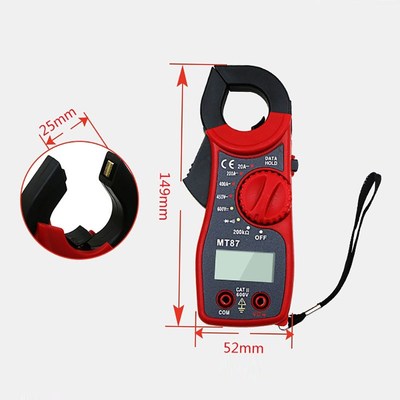 LCD Digital Clamp Meter AC/DC Multimeter Current Amper Capac