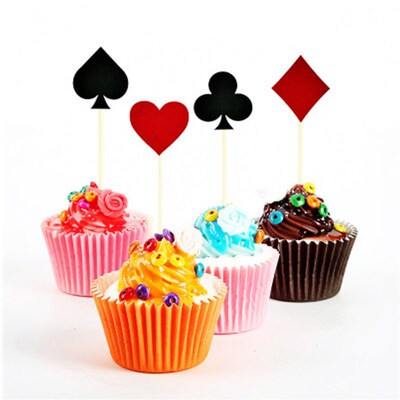 Poker Card Party Decoration Disposable Tableware Set Latex