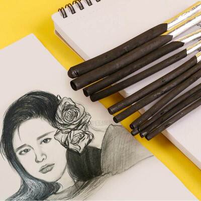 10pcs/set Willow Charcoal s Set Art Sketch Bars Sketching Pe