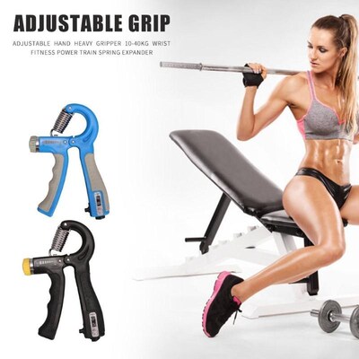 R-Shape Adjustable Gym Fitness Hand Grip 10-40Kg Strength Ex