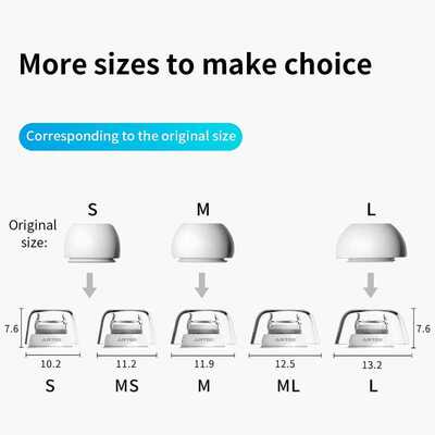 Latex Ear Tips for Apple Airpods Pro Eartips TWS Earbuds Tip