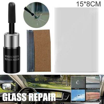 *Car Windshield Windscreen Glass Repair Resin Set Kit Auto V