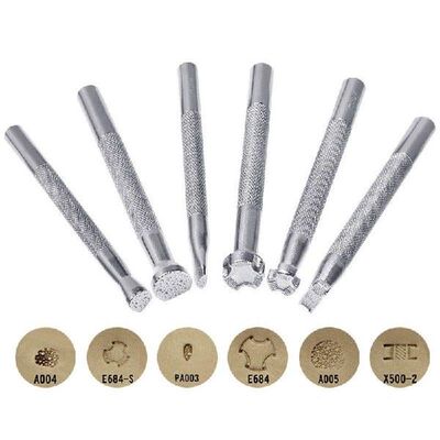 6pcs/set Metal Leather Working Saddle Making Tools Carving