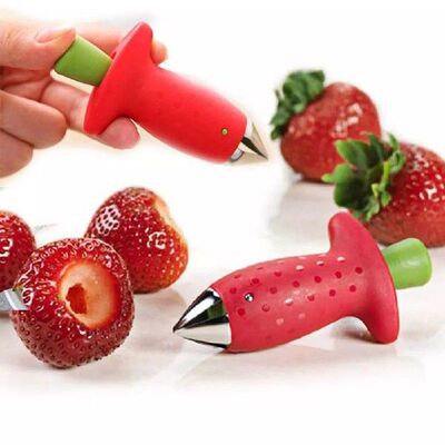 Strawberry Huller Metal Tomato Stalks Plastic Fruit Leaf