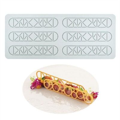 3D Prismatic Pattern Silicone Mold Lace Mat Fondant Cake