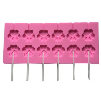 DIY Cat Claw Shape 3D Silicone Lollipop Mold Candy