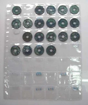 42pieces/Sheet Coin-Holders Inners-Of-Collection Sheets Tran