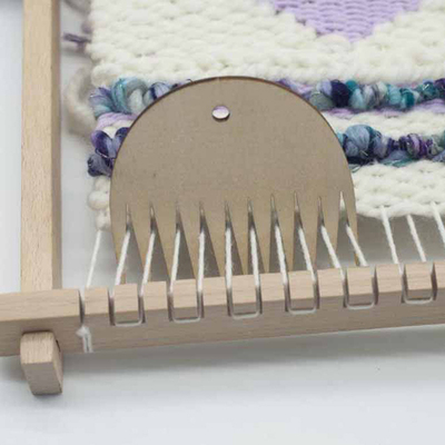 Weaving Tool Wood Woven Tapestry Weaving Wood Loom Comb DIY