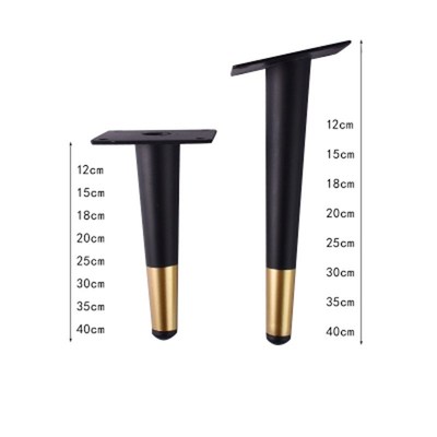 4Pcs/Set 12/15/20/25/30CM Furniture Legs Metal Tapered Sofa