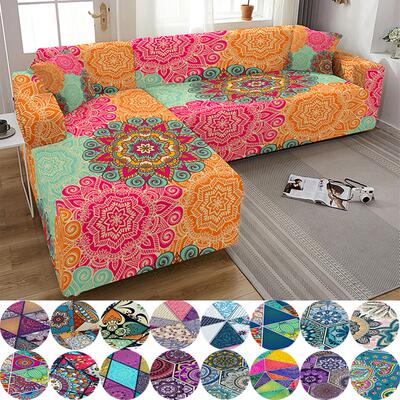 Sofa Cover for Living Room 3D Mandala Stch Slipcovers Sectio