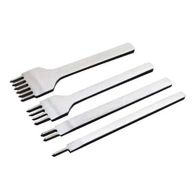 4 Pcs/set 3/4/5/6mm Leather Craft Tools Hole Punches Lacing