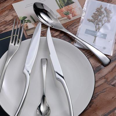 Black 304 Western style stainless steel spoon steak knife