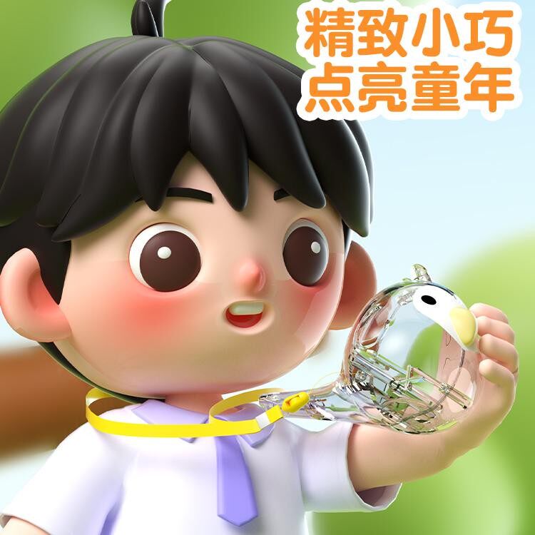 抖音同款小鸟口哨儿童透明水鸟儿童玩具口肌发音训练加水哨子玩具