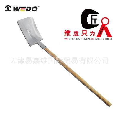 维度不锈钢长柄方锹304防磁耐腐蚀不锈钢长木柄方锹工具ST8409