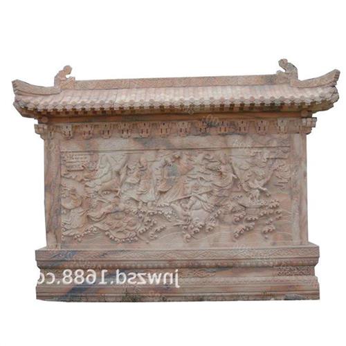 古代大理石竹简雕刻校园景观石雕书册价格单位石刻书轴雕塑图案