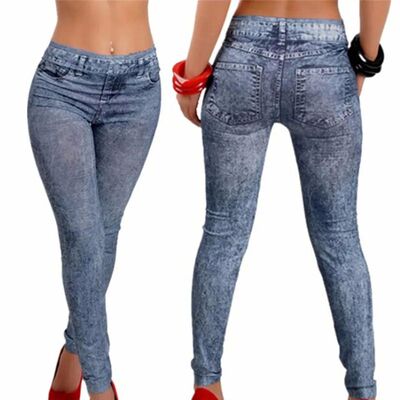 Women's denim pencil pants leggings 女士打底牛仔铅笔裤打底裤