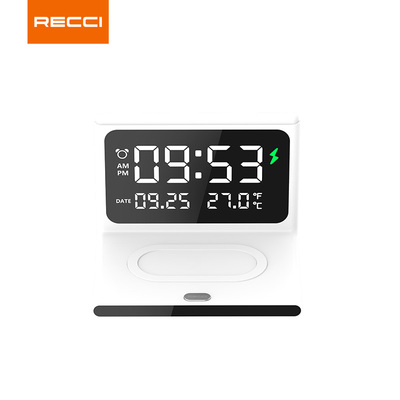 RECCI锐思企业礼品定制LOGO 数字万年历无线充 RLS-L12 政企单位会议商务活动