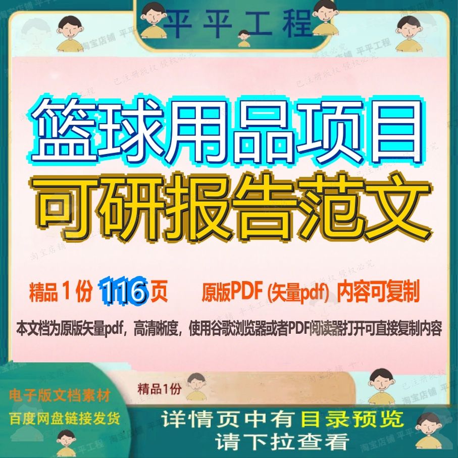 篮球用品项目可研报告范文116页 项目报告可研资料用品优质篮球