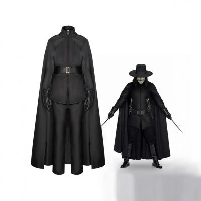 跨境真人电影V字仇杀队Vcos万圣节cosplay表演服装现货
